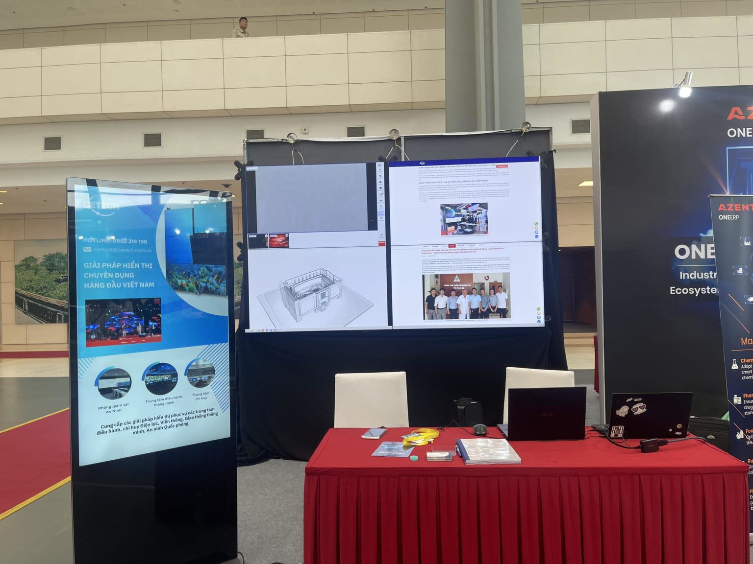 CETECH trưng bày màn hình ghép Barco tại Triển lãm quốc tế về Công ...